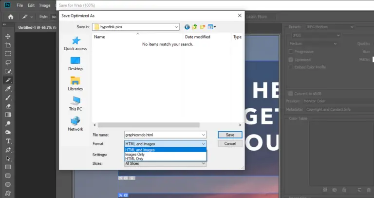 How to add a hyperlink to a jpeg in photoshop tutorial - Graphics Mob